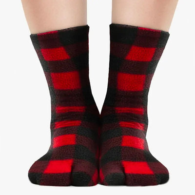 Fleece Tabi Socks | Flip flop Sandal Socks | Toe Socks